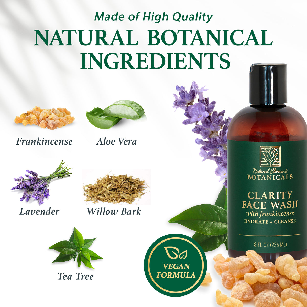Clarity Face Wash (8 fl oz) – Natural Elements Botanicals